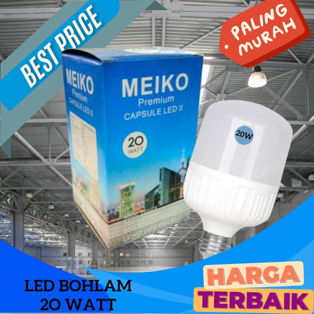 Jual Lampu Bohlam Led 20W Lampu Capsule Led Tabung 20watt | Shopee Indonesia