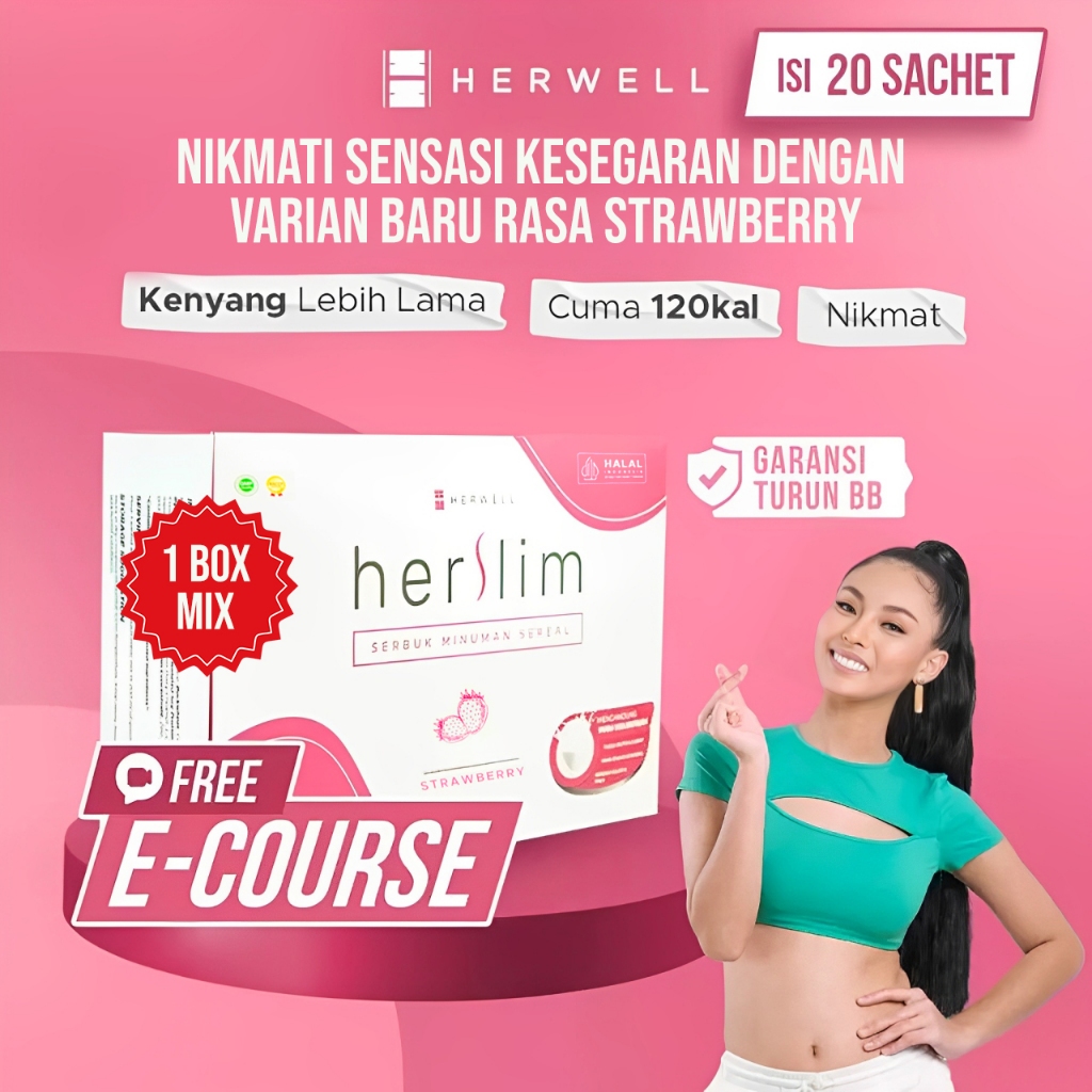 Jual Herslim 1 Box (20 Sachet) Meal Replacement Superfood Multigrain ...
