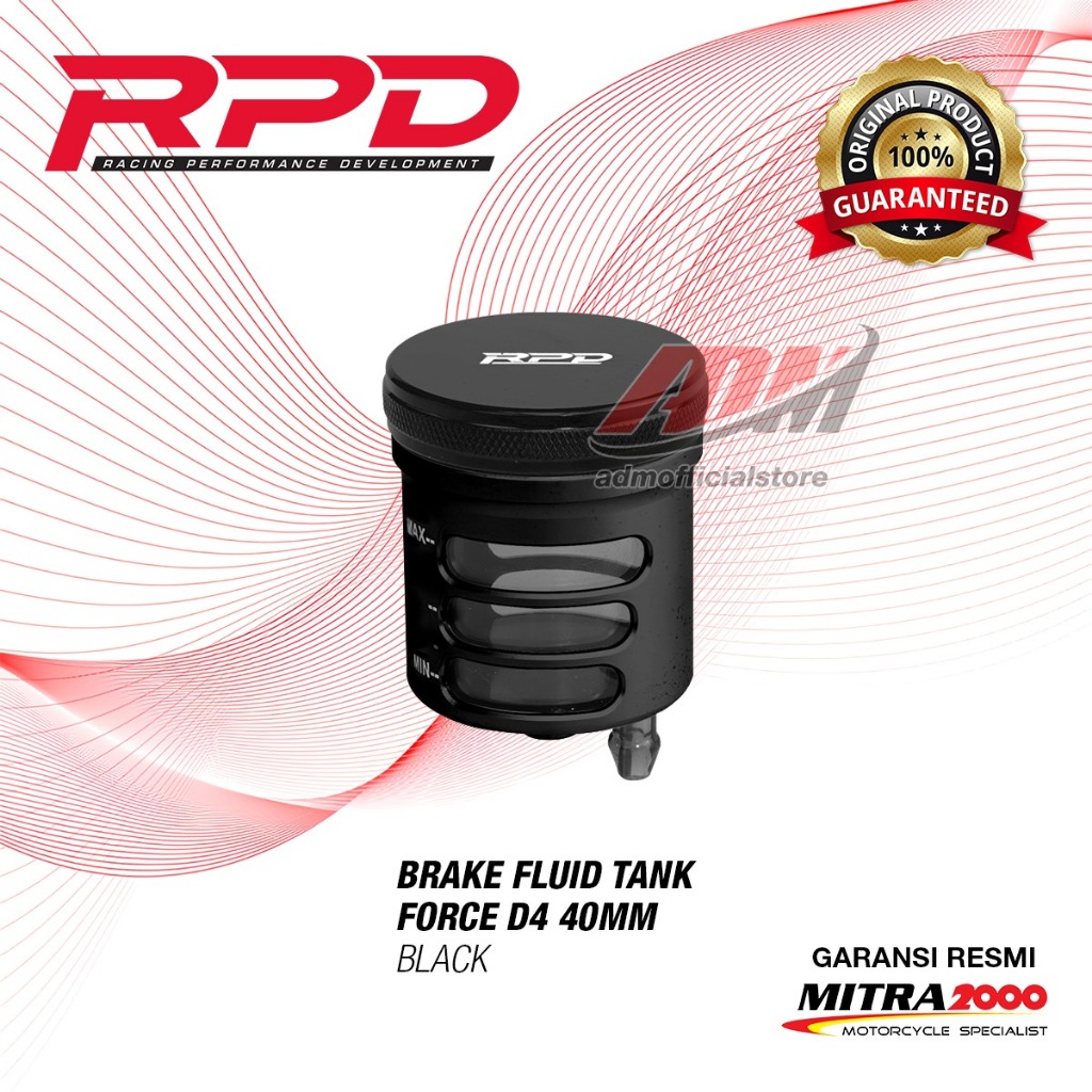 Jual Tabung Minyak Rem RPD Brake Fluid Tank Force D4 40MM (Universal ...