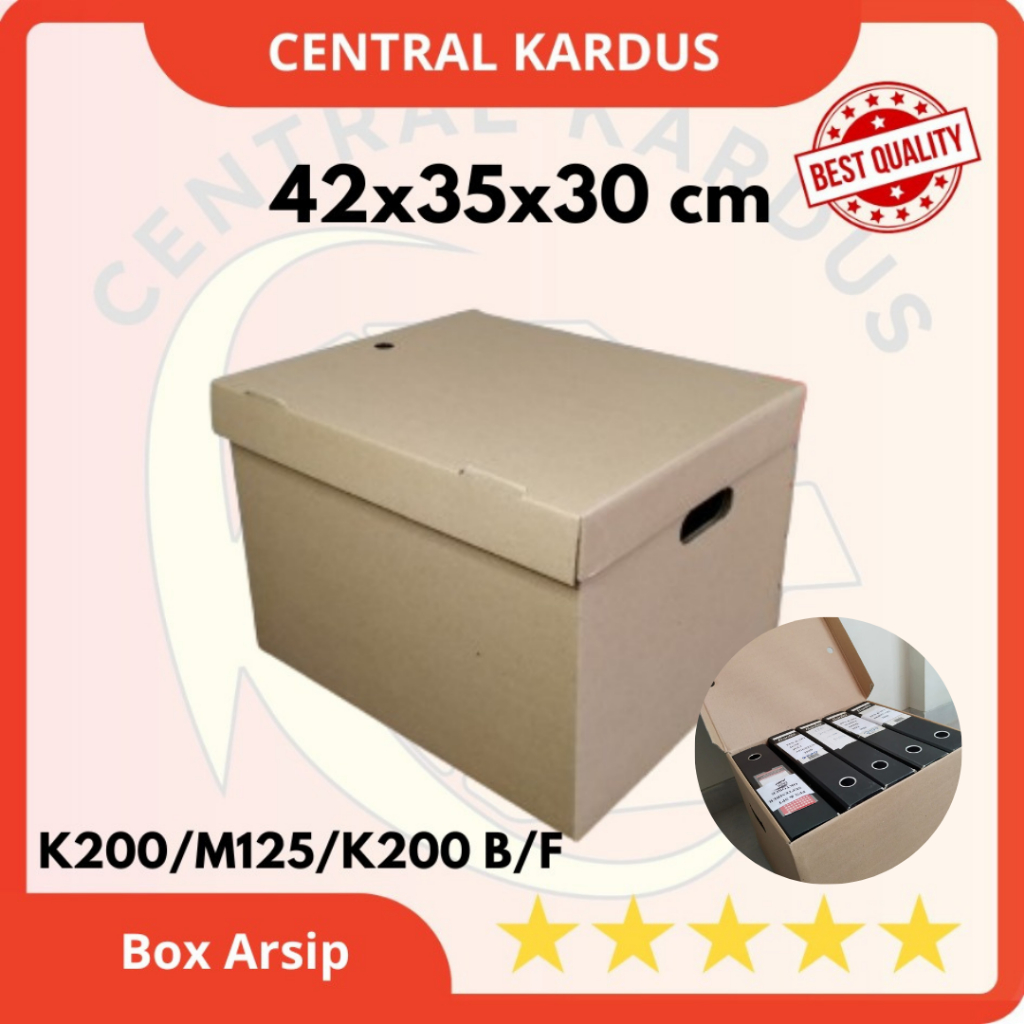 Jual FILE BOX UK.42x35x30cm Dus Arsip / Box File / Karton Arsip/KARDUS BESAR FILE/BOX FILE ODNER ...