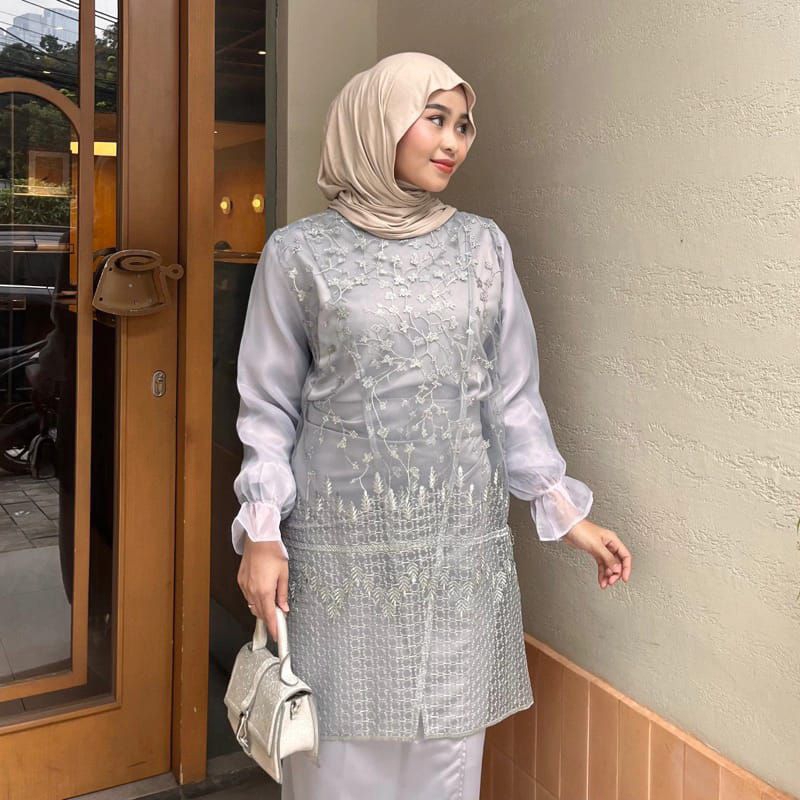 Jual Zize brukat /Outer kondangan Outer Brukat (MOTIF RENDEM) | Shopee ...