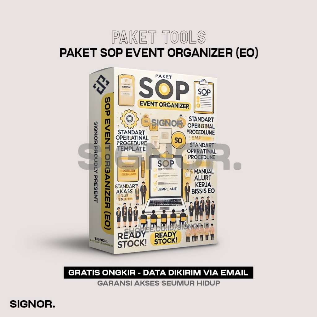Jual [T7994] Paket SOP EVENT ORGANIZER - Template Standar Operasional ...