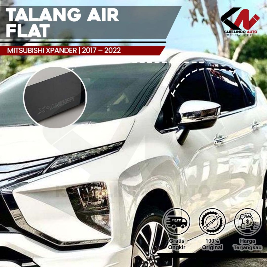 Jual Talang Air Pintu Mobil Mitsubishi Xpander 2017 – 2022 Model Flat Rata 4 Pintu | Shopee ...