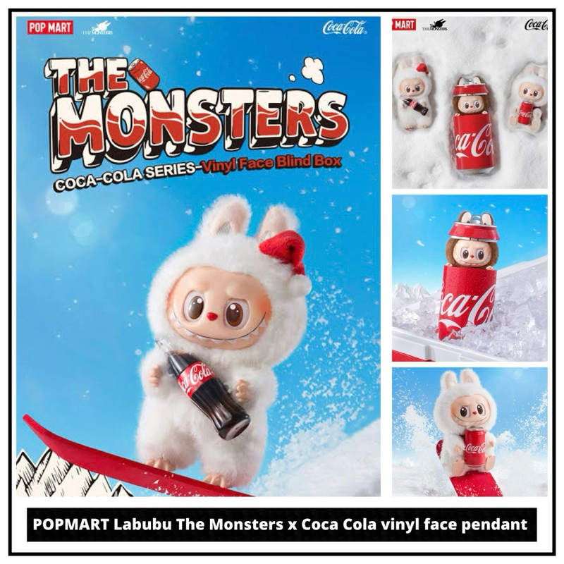 Jual POPMART Labubu The Monsters x Coca cola series vinyl face pendant ...