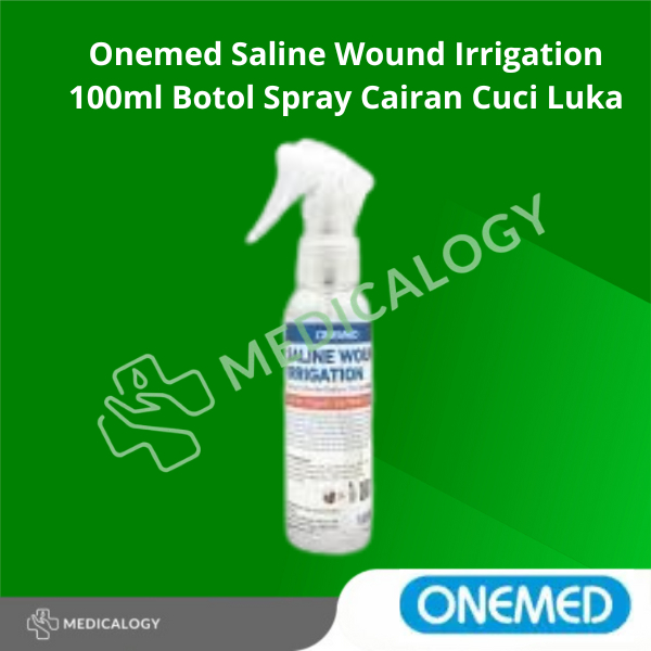 Jual Onemed Saline Wound Irrigation 100ml Botol Spray Cairan Cuci Luka | Shopee Indonesia