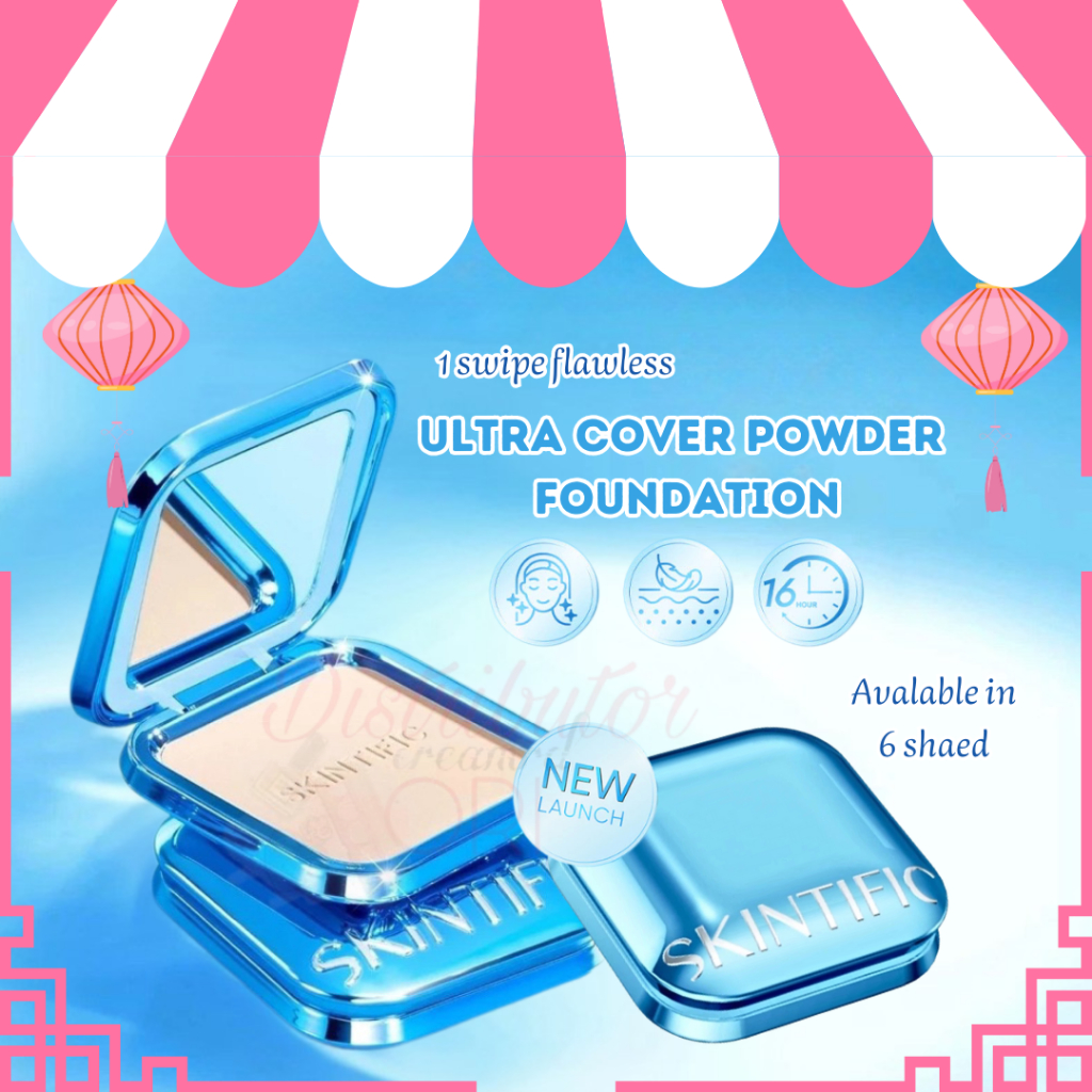 Jual SKINTIFIC - Ultra Cover Powder Foundation 9g | Two Way Cake ...