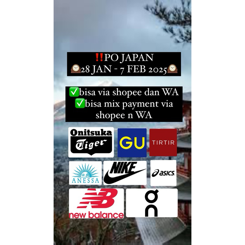 Jual PO JAPAN | Shopee Indonesia