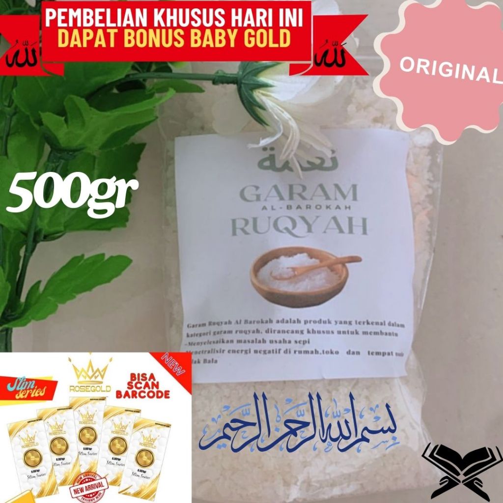Jual ORIGINAL Garam Ruqyah Pelancar Rezeki + Free Hadiah | Solusi sulit ...