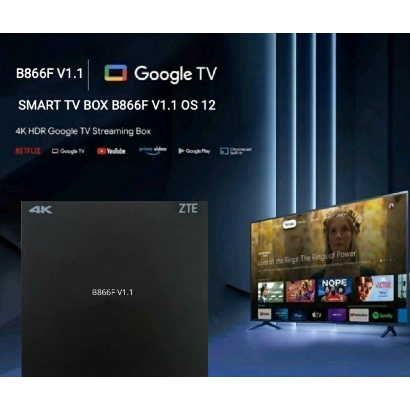 Jual SMART TV BOX/STB ANDROID 4K B866F V1.1 OS 12 RAM 2/32 GB VOICE REMOTE (NETFLIX CERTIFIED ...