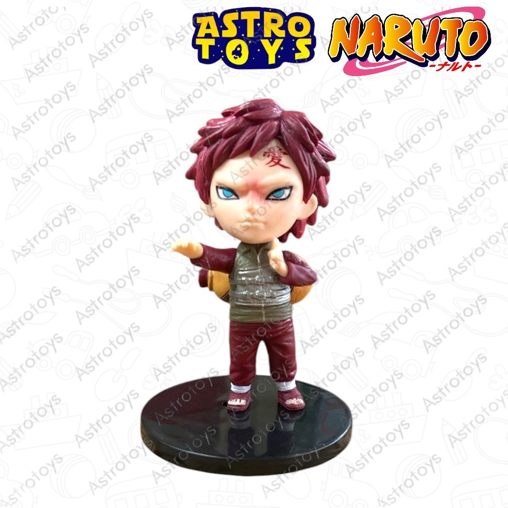 Jual Action Figure Figur Naruto Gaara Chibi Mini Figures dengan Tatakan ...