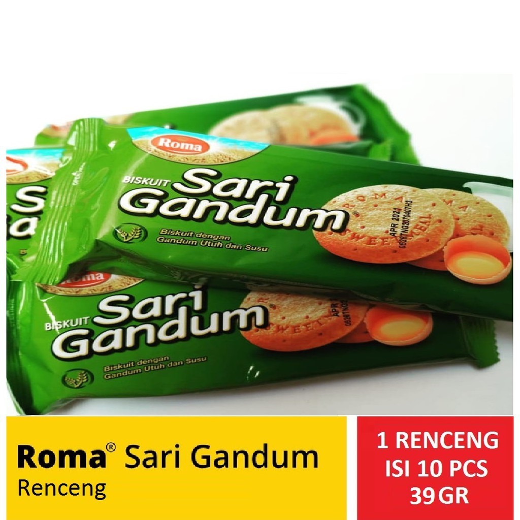 Jual ROMA SARI GANDUM ORIGINAL SACHET [ 10 x 39 GR ] | Shopee Indonesia