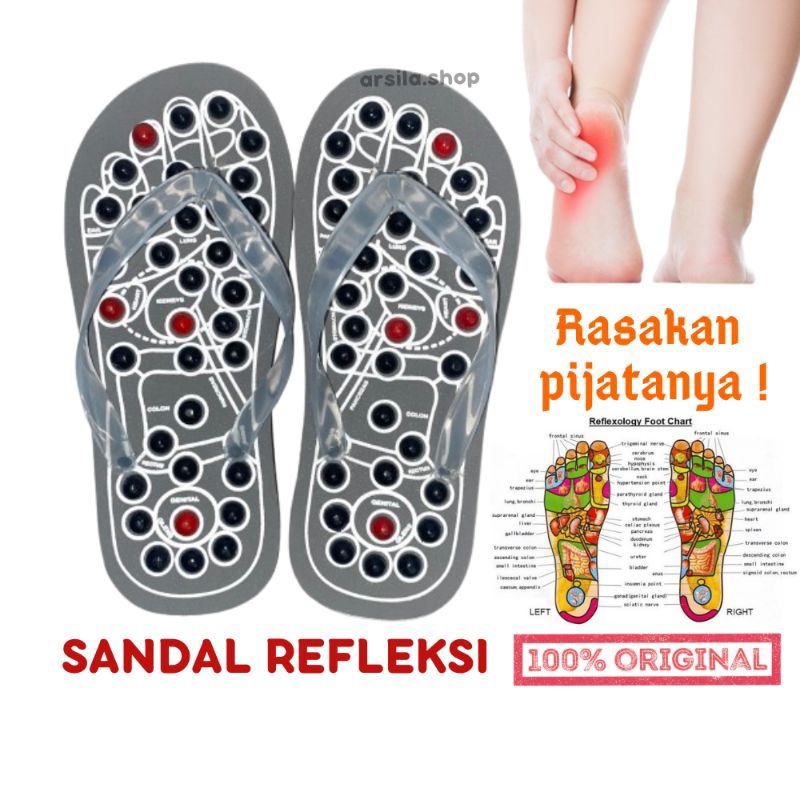 Jual Sandal Refleksi Kesehatan Sendal Terapi Rematik Akupuntur Warna ...