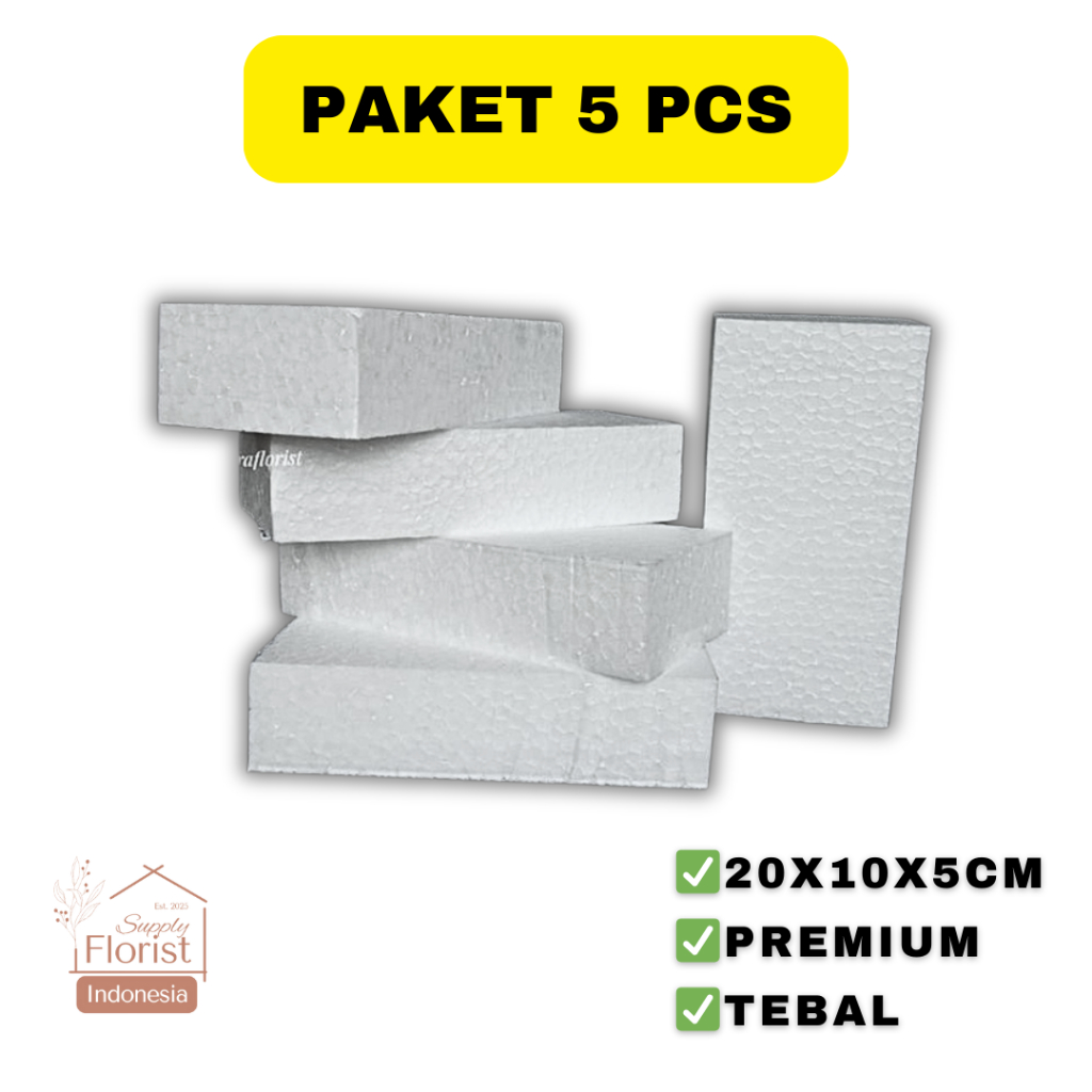Jual 5 PCS Gabus Busa Bunga Styrofoam Busa Buket Bunga Kering Premium ...