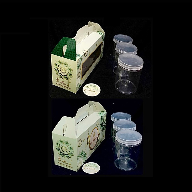 Jual 5 Pcs Gable Box Idul Fitri Hijau Muda Packaging Parcel Kue Lebaran ...