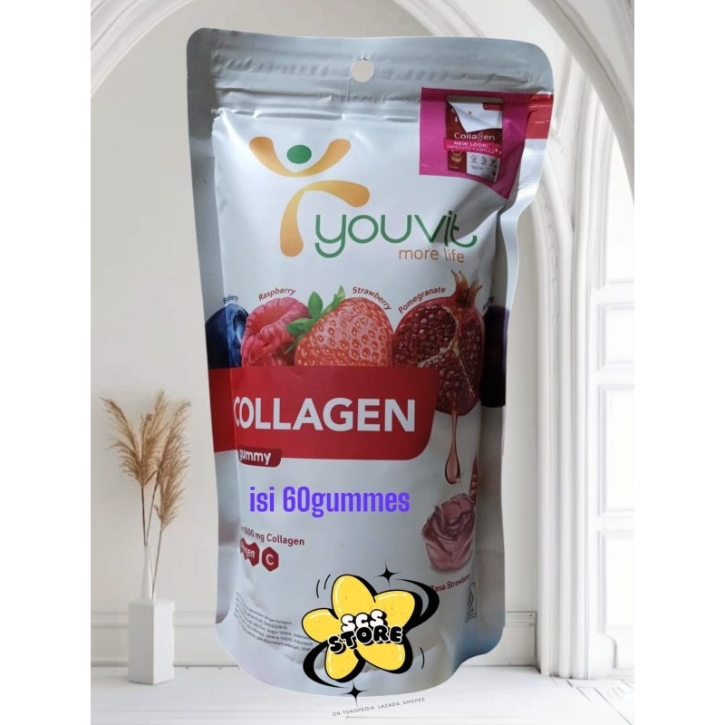 Jual Collagen gummy untuk anti aging | youvit collagen 60gummy | untuk kulit kenyal ,halus ...