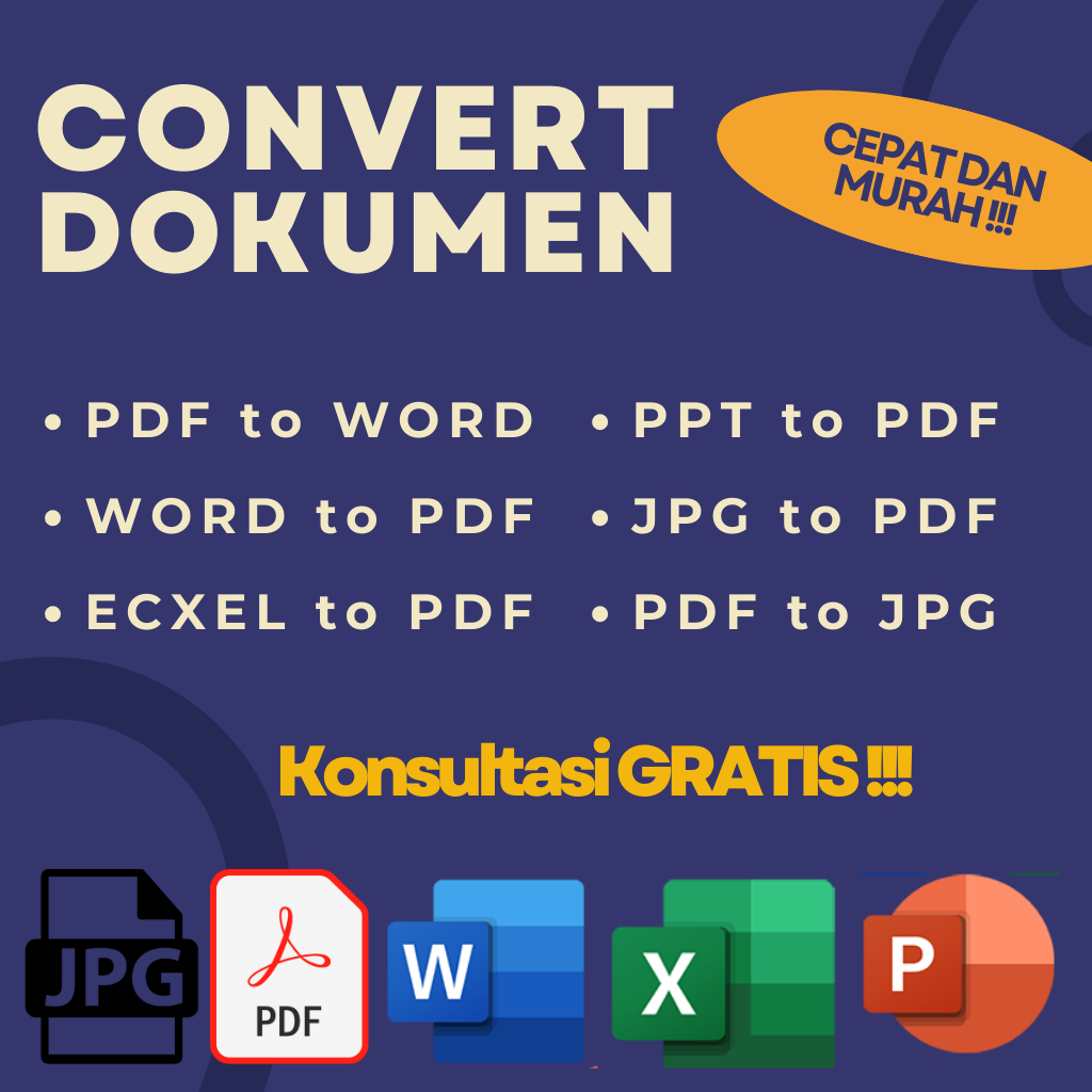 Jual JASA CONVERT DOKUMEN | PDF | WORD | JPG | PPT | EXCEL | Shopee Indonesia