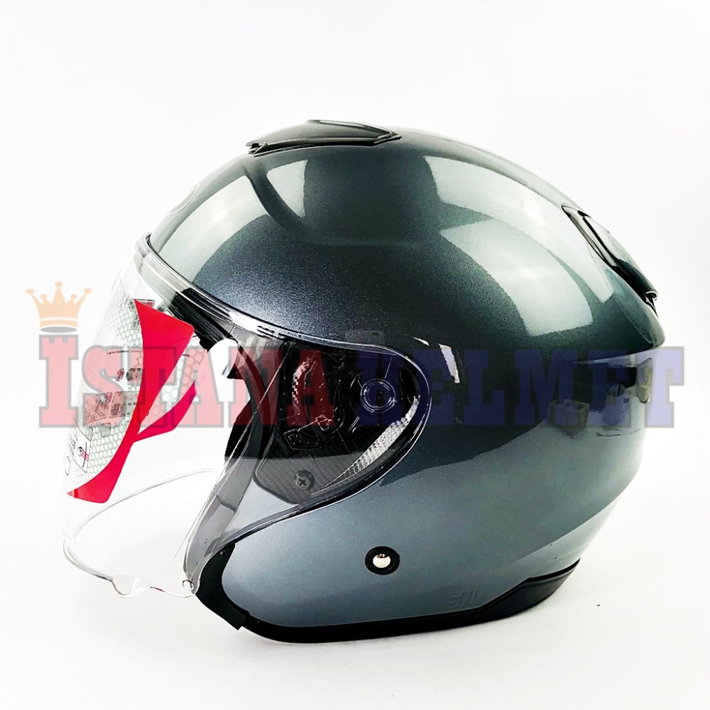 Jual HELM KYT KYOTO GREY ORIGINAL | Shopee Indonesia