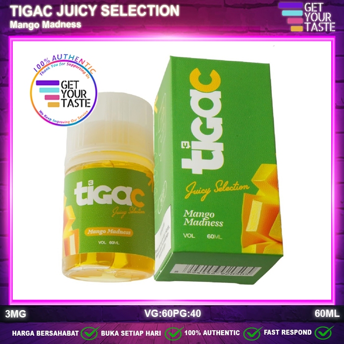 Jual Liquid Tigac Juicy Selection Mango Madness 60ML by Tigac / Liquid ...