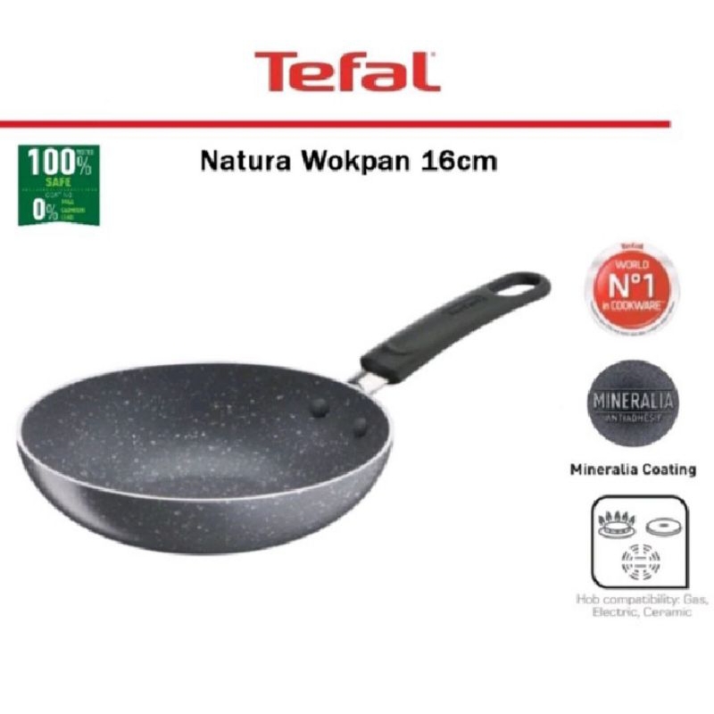 Jual Promo!!! Tefal Natura Wokpan 16 cm dan Essentials Frypan 20 cm (New dan Original) | Shopee ...