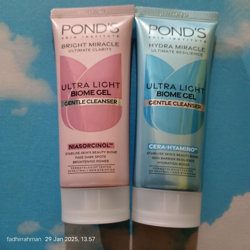 Jual ponds ultra light biome gel gentle cleanser 90g | Shopee Indonesia