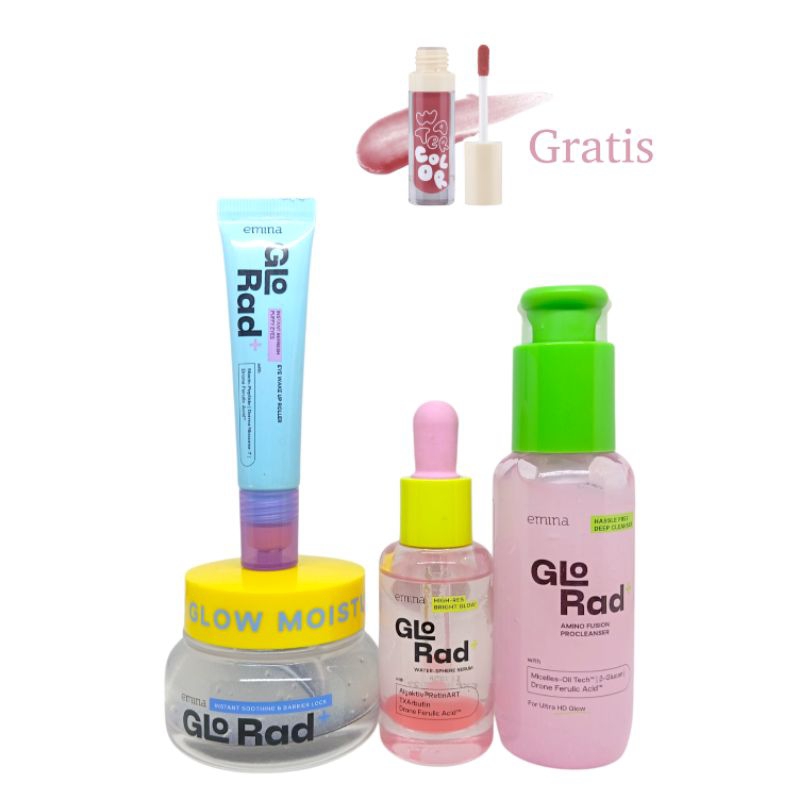 Jual Paket Skincare Emina GLo Rad Mencerahkan Glowing Sehat untuk Wajah ...