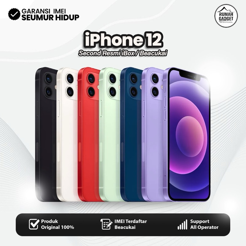 Jual Iphone 12 64/128/256GB Second Bergaransi | Shopee Indonesia