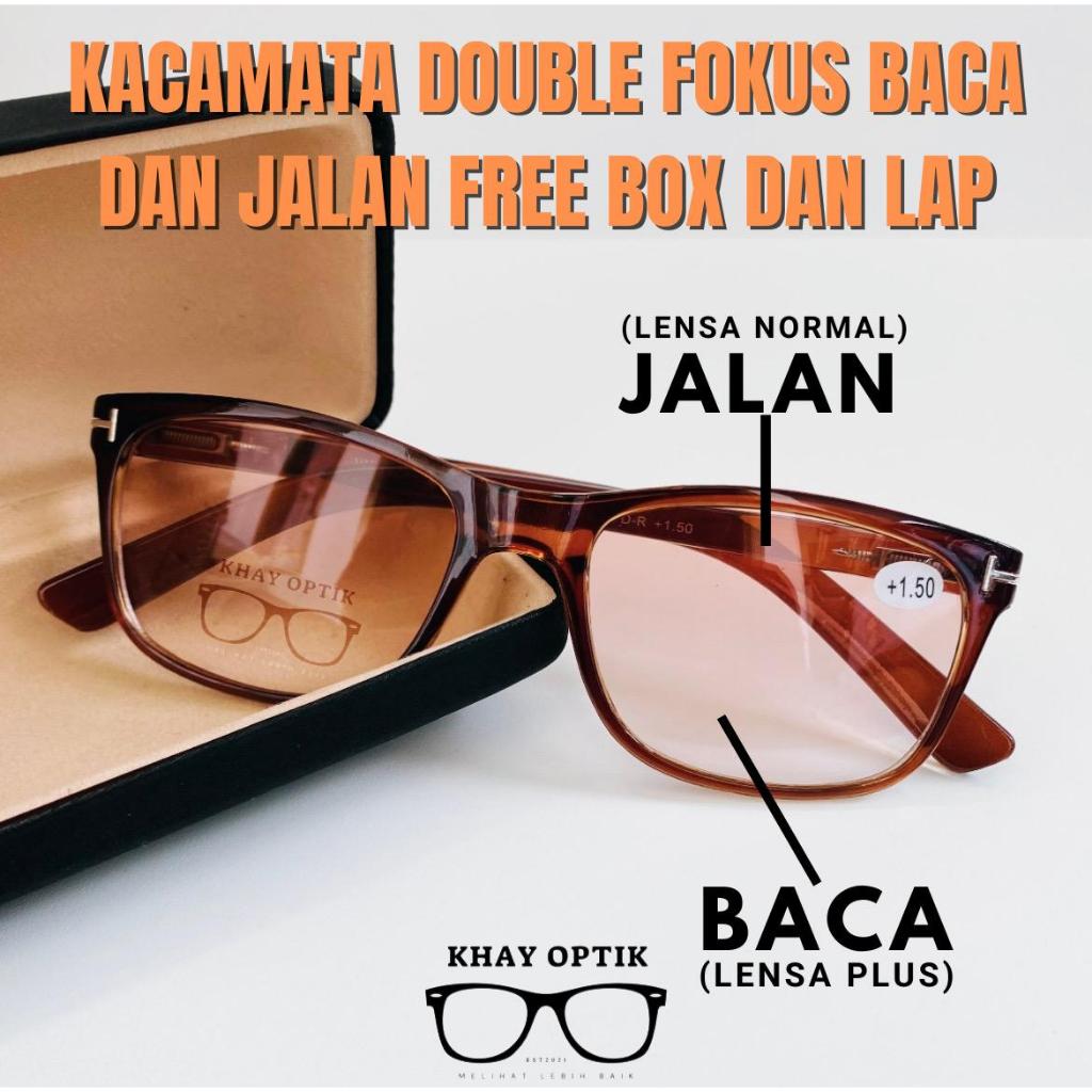 Jual Kacamata Double Fokus Baca Dan Jalan Kacamata 2 Fungsi Lensa ...