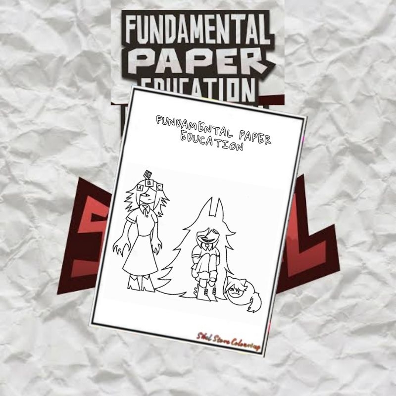 Jual Kertas Gambar Mewarnai Anak Tema Fundamental Paper Education V1 ...