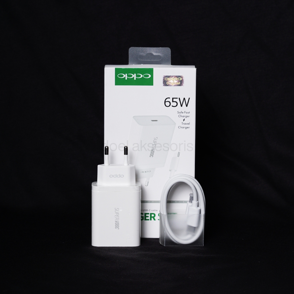 Jual [ GARANSI 1 TAHUN ] CHARGER OPPO 65W SUPER VOOC FAST - Charger ...