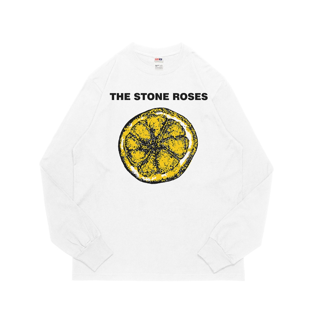 Jual T-Shirt Longsleeve The Stone Roses - Lemon Logo 24s Cotton kaos ...