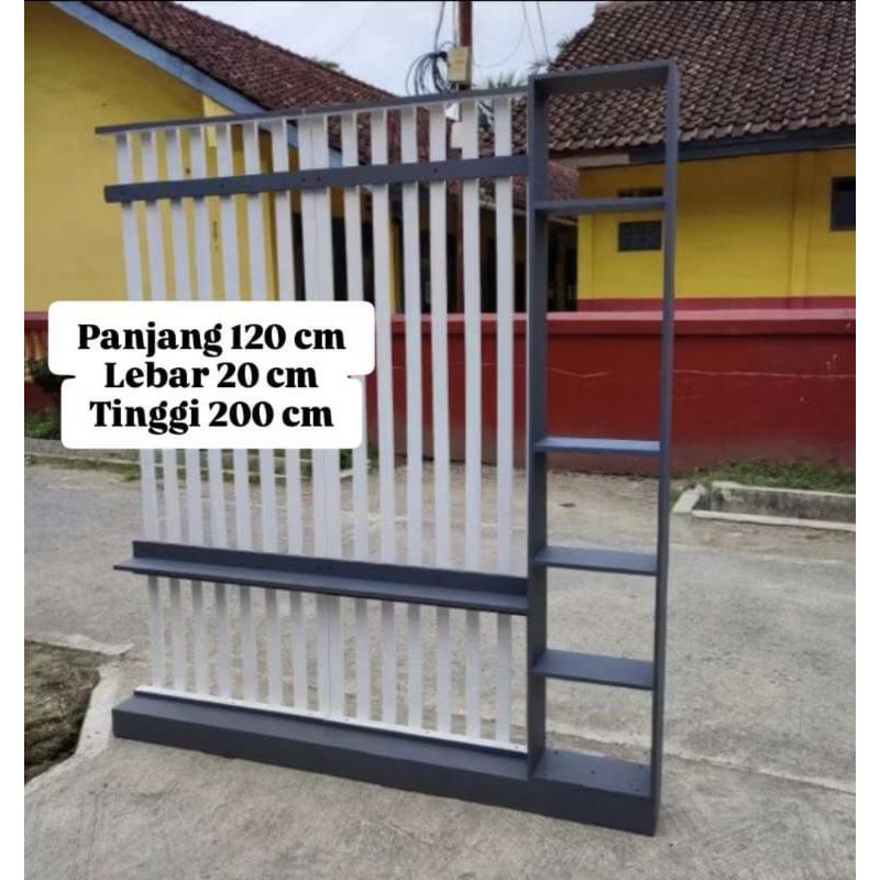 Jual Partisi rak sekat ruangan tamu rak dekorasi penyekat ruangan ...