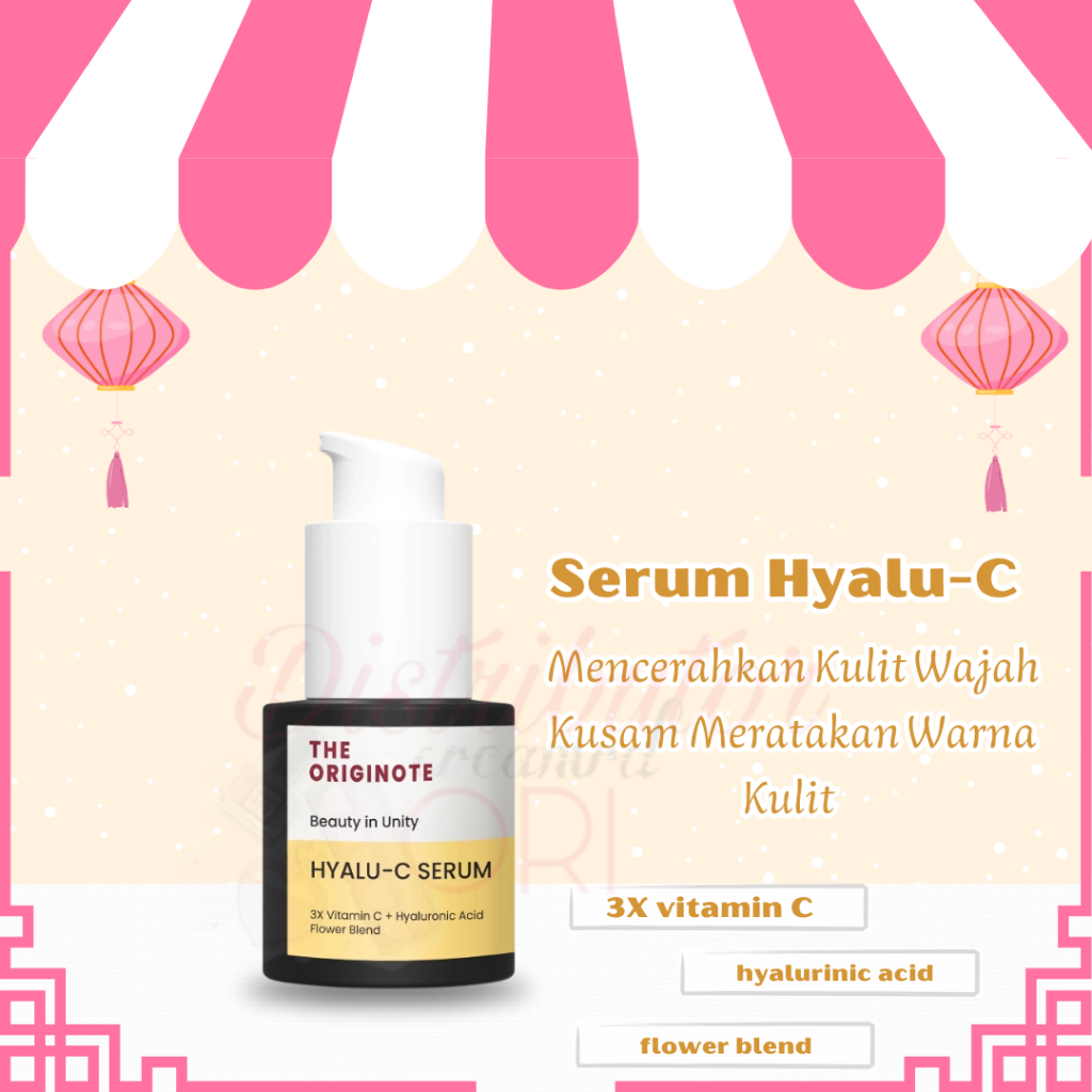 Jual The Originote Hyalu-C Serum - Vitamin C Serum Vit C Mencerahkan Kulit Wajah Kusam Meratakan ...