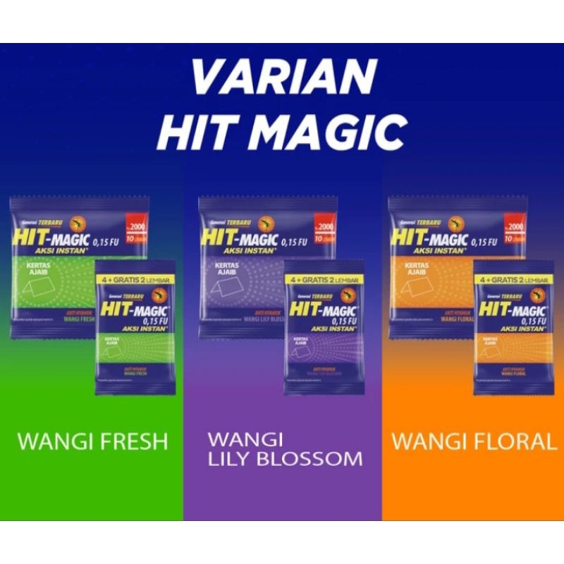 Jual hit magic kertas anti nyamuk 10 jam | Shopee Indonesia