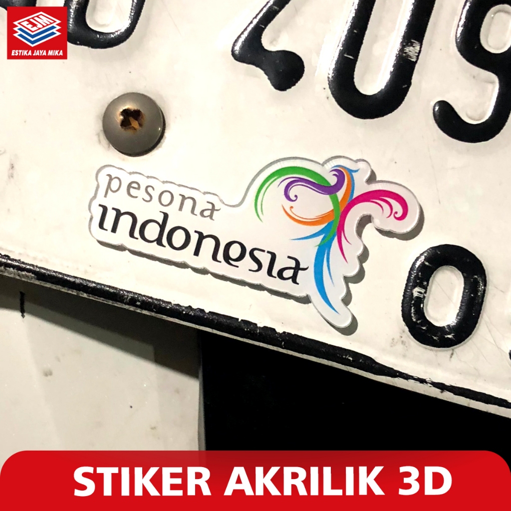 Jual Sticker logo Pesona indonesia Pemium 3D Akrilik / Stiker motor ...