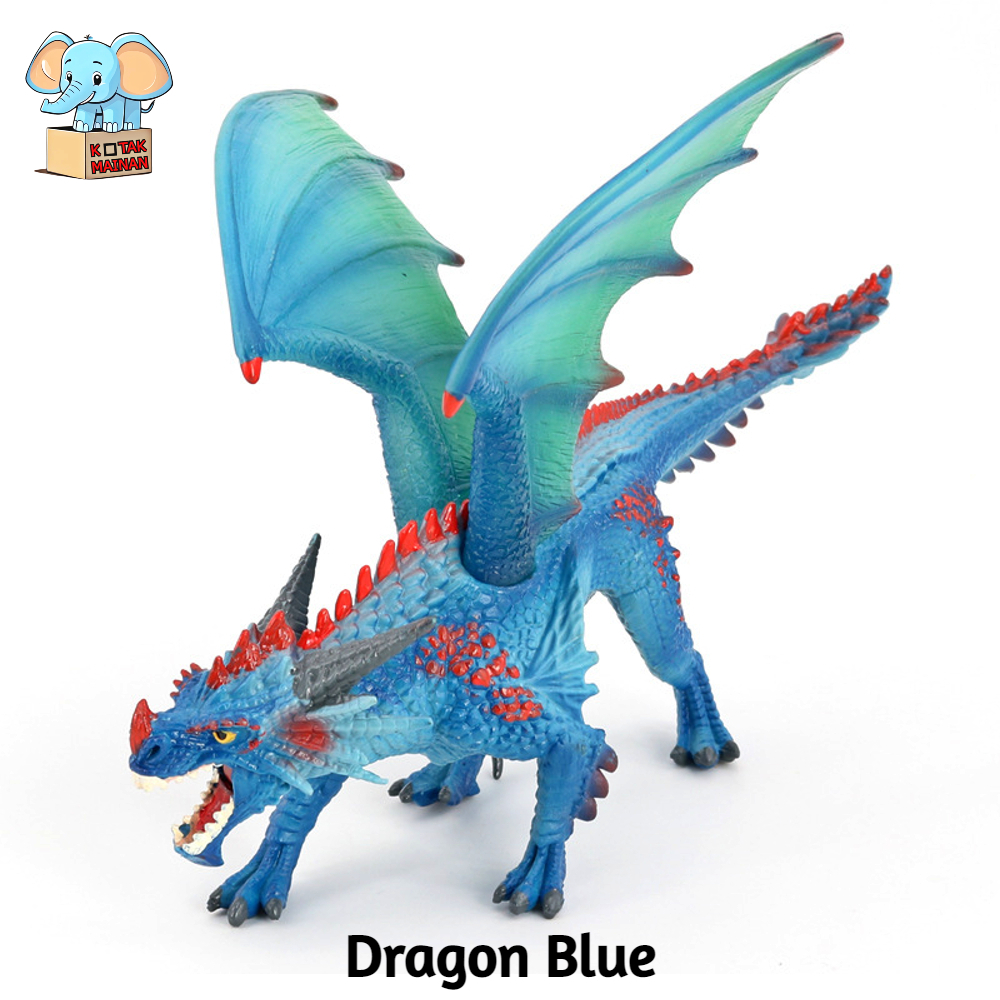 Jual Mainan Miniatur Figure Dragon Blue / Naga Biru | Shopee Indonesia