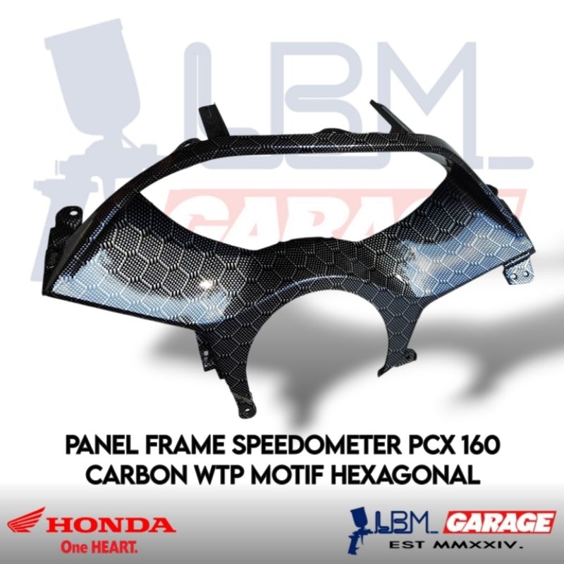 Jual Panel Frame Speedometer PCX 160 Carbon WTP Motif Hexagonal ...