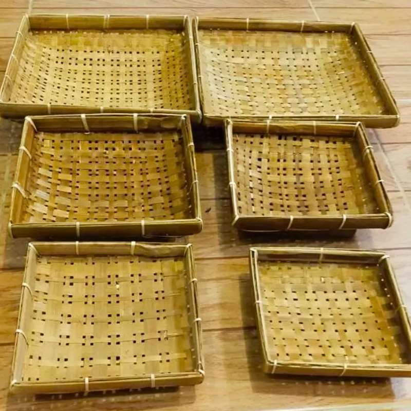 Jual Hanania Jogja | PIRING BAMBU KOTAK | PIRING LALAP BAMBU KOTAK ...