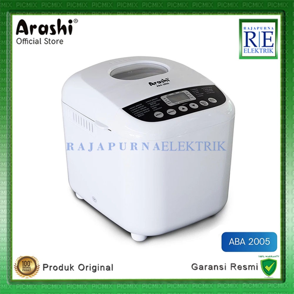 Jual Arashi ABA 2005 Bread Maker / Alat Mesin Pembuat Roti Digital Otomatis | Shopee Indonesia
