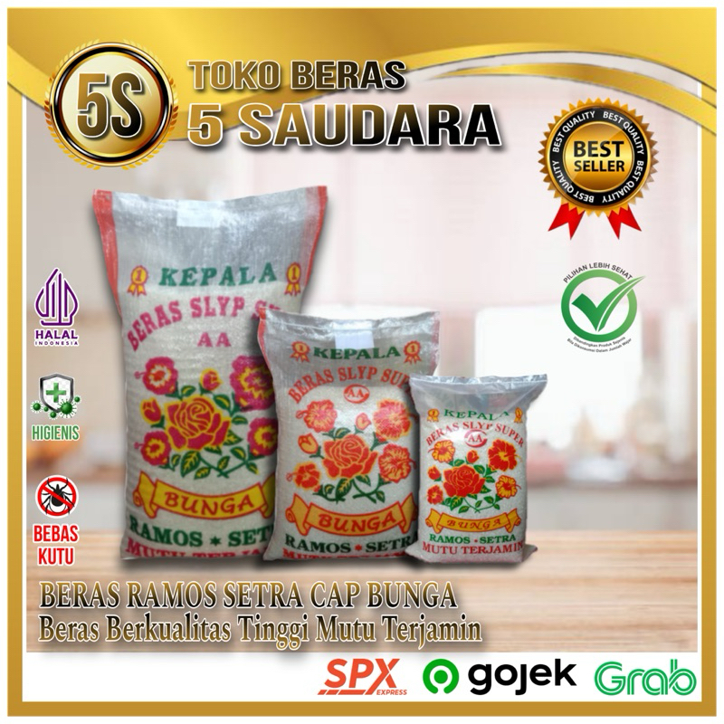 Jual Beras Bunga Slyp Super 5KG 10KG 20KG | Shopee Indonesia