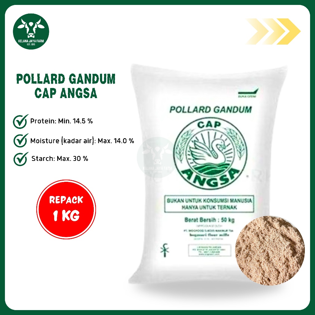 Jual Pollard Gandum Cap Angsa 1 Kg | Shopee Indonesia