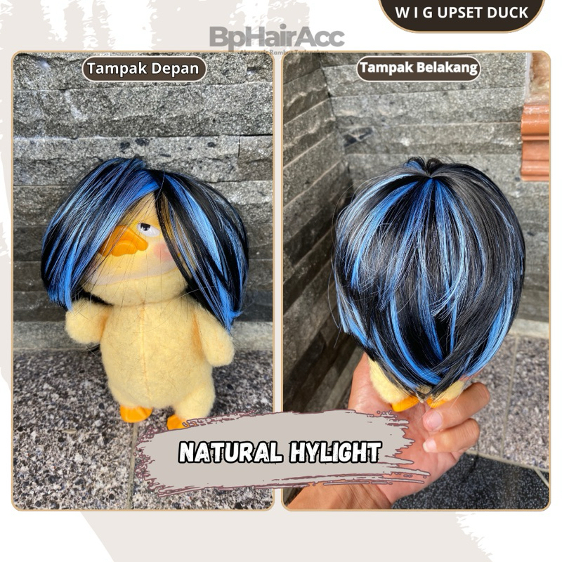 Jual Wig Boneka Upset Duck Bahan Fiber Sintetic Premium Diameter Kepala ...