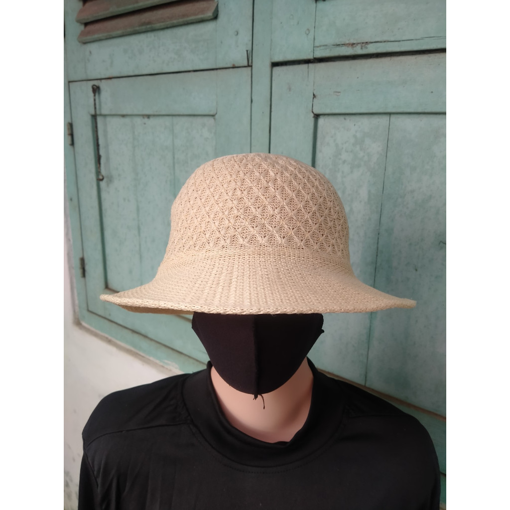Jual Aldracil – Topi Pantai Anyaman Bucket Dewasa Beige AP76 | Shopee ...