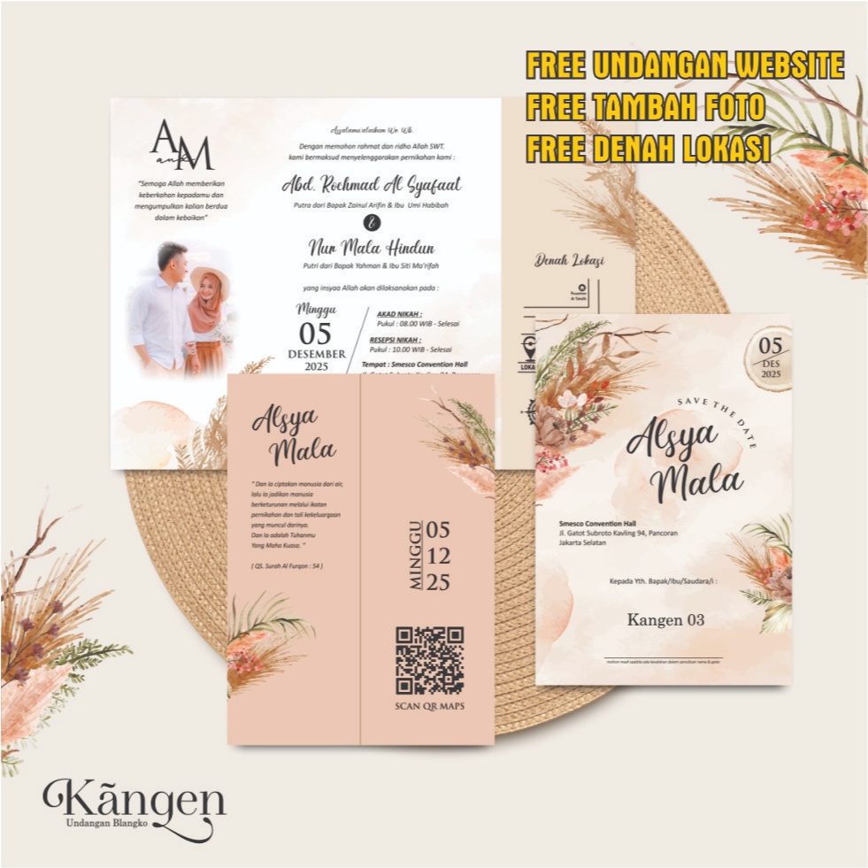 Jual Cetak Undangan pernikahan murah cetak kartu undangan nikah kartu ...