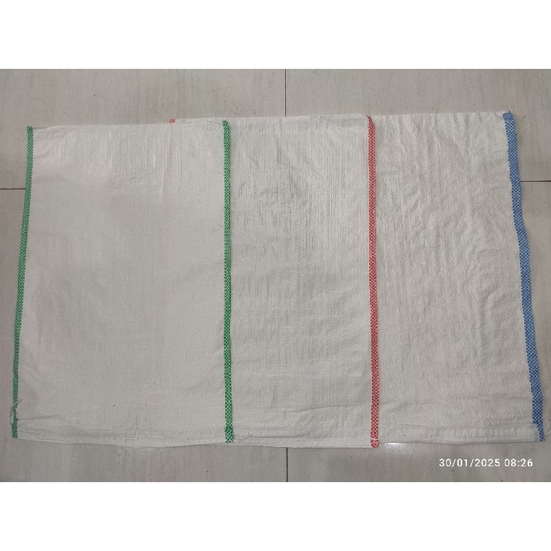 Jual Karung beras putih 10 kg isi 50 lembar murah kuat (karung baru ...