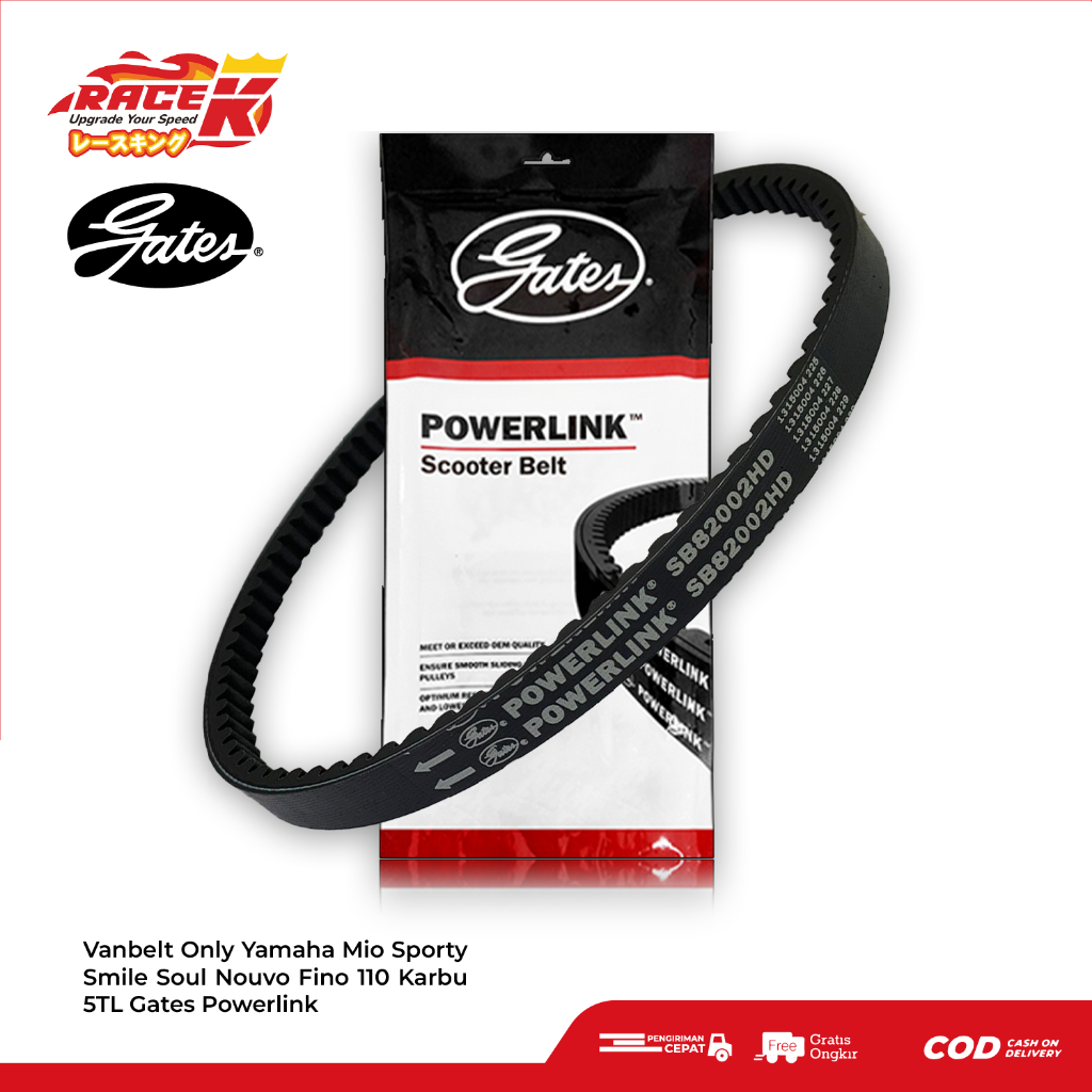 Jual Gates Powerlink Vanbelt V belt Mio Fazzio Filano Freego Fino Xride ...