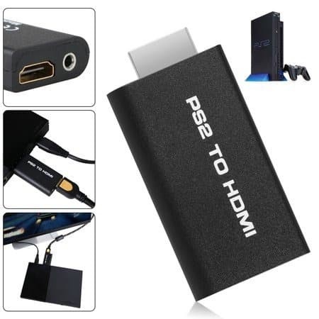 Jual PS2 to HDMI Audio Video AV Adapter Converter 3.5mm Audio Output ...