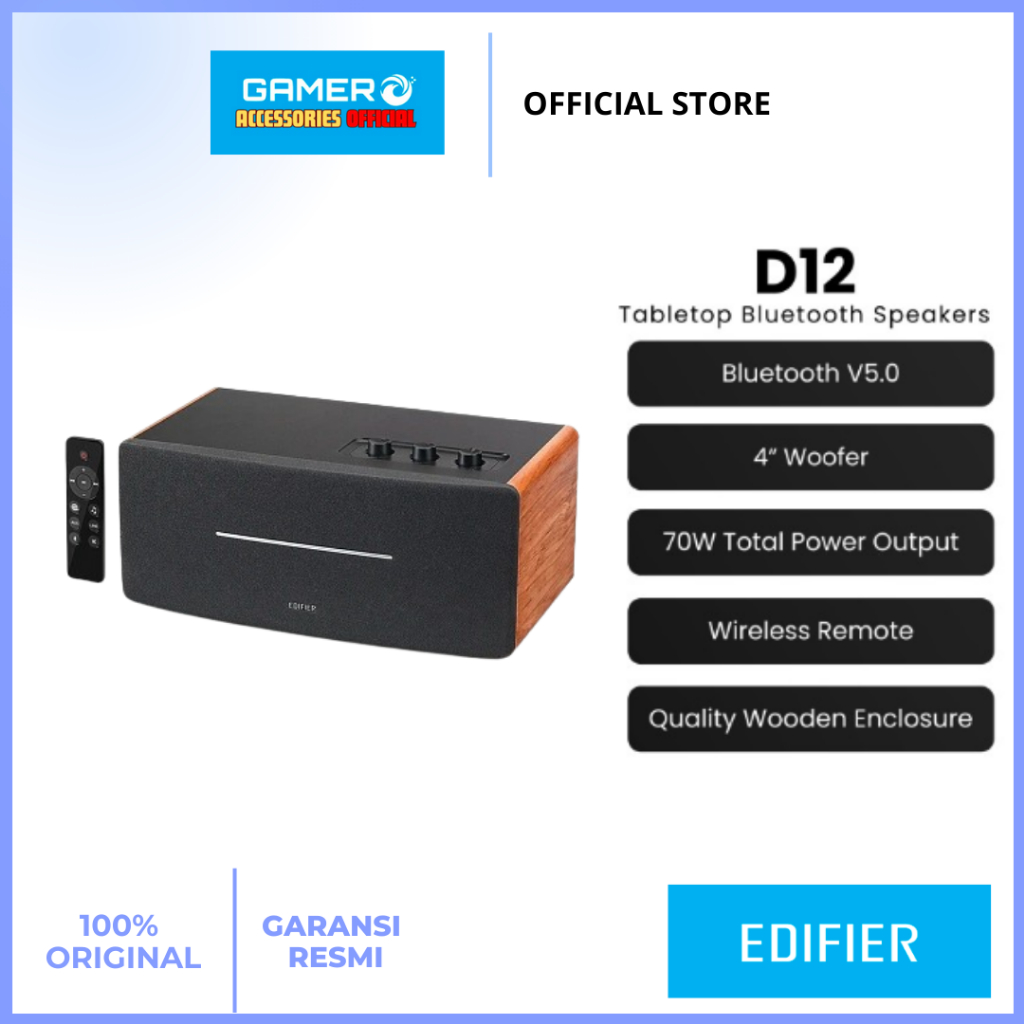 Jual EDIFIER D12 Tabletop Bluetooth Speaker Wireless | Shopee Indonesia