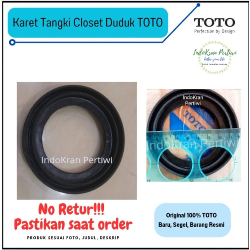 Jual Karet Closet Duduk TOTO (Antara Pot dan Tangki) Original/Karet ...