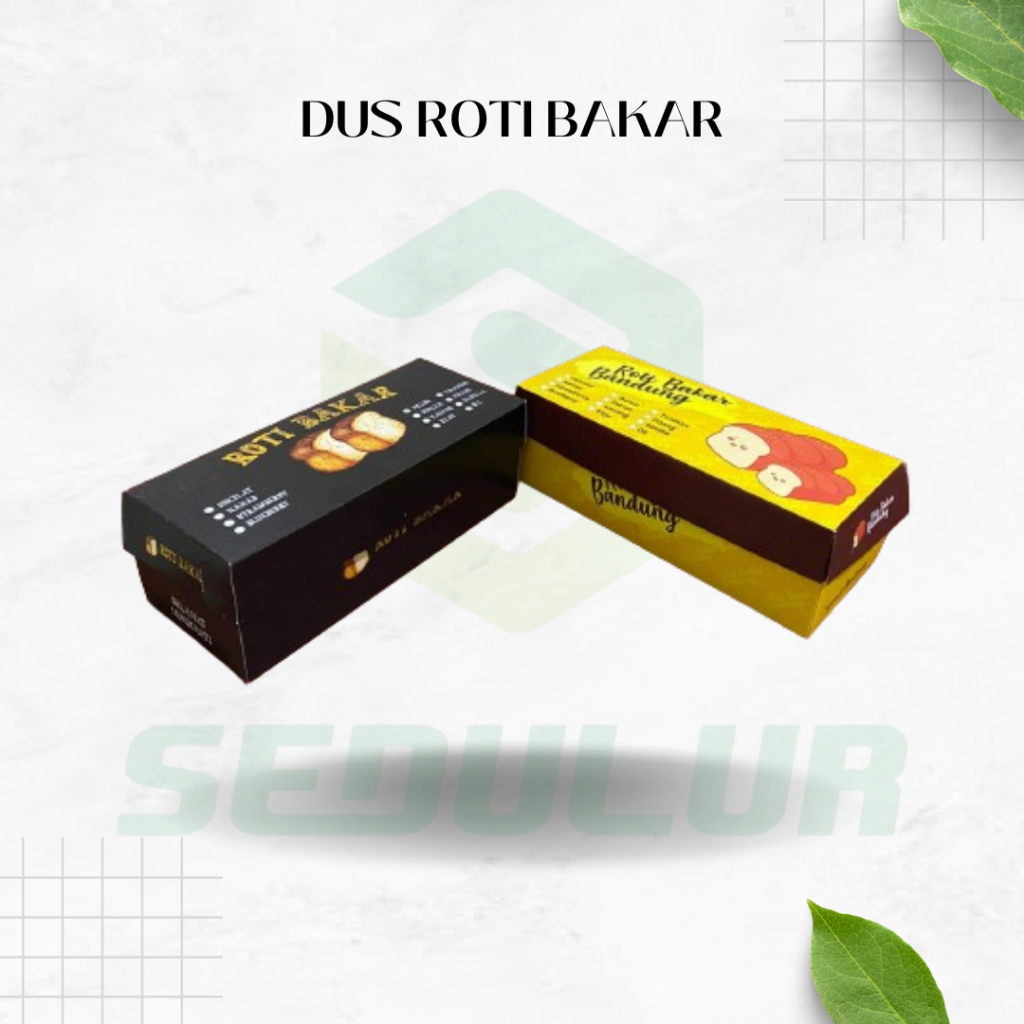 Jual DUS ROTI BAKAR MOTIF DILENGKAPI CENTANG RASA/DUS ROTI BAKAR ...