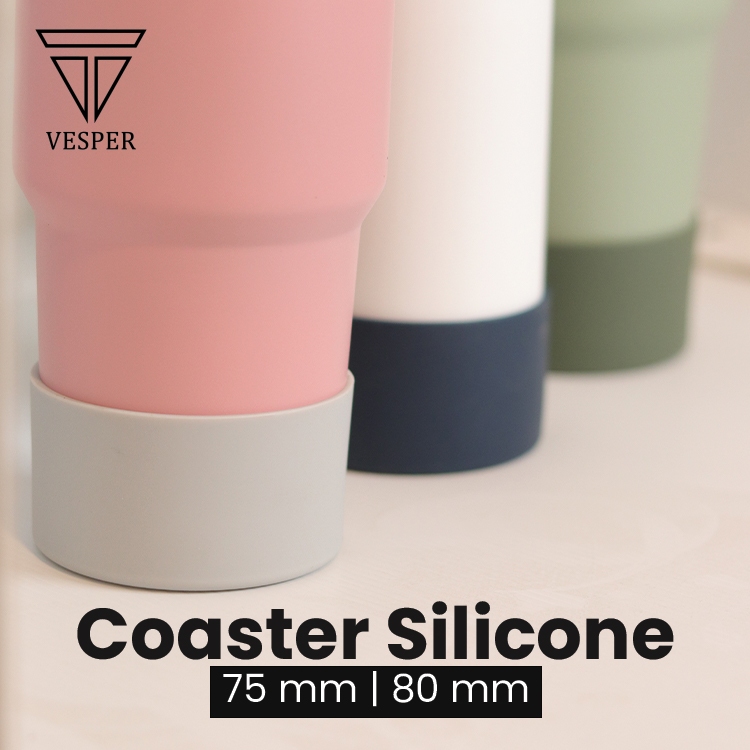 Jual coaster cover silicone tumbler water bottle 75mm 80mm / protektor ...